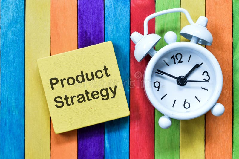 Wooden Block Written with Text PRODUCT STRATEGY. Stock Image - Image of ...