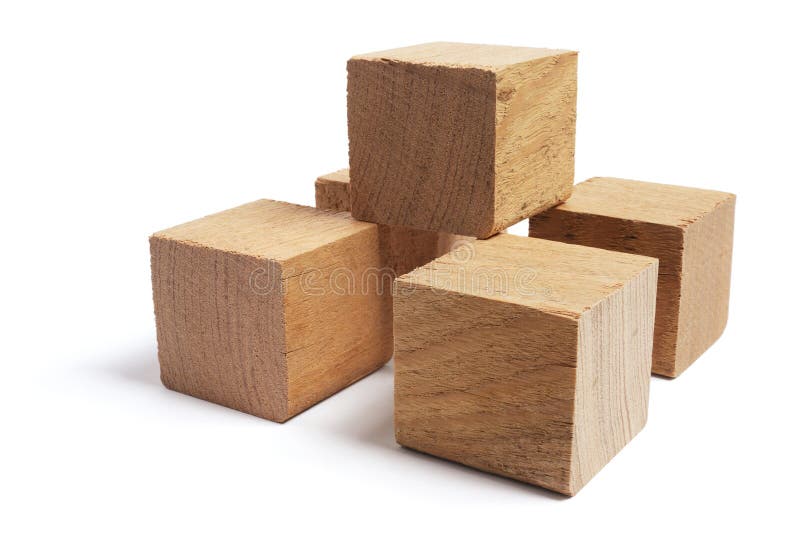 Wooden Blocks stock image. Image of wooden, square, cutout - 12662673