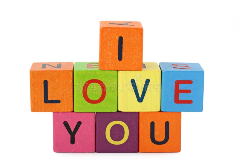 LOVE toy alphabet blocks stock photo. Image of construct - 32368202