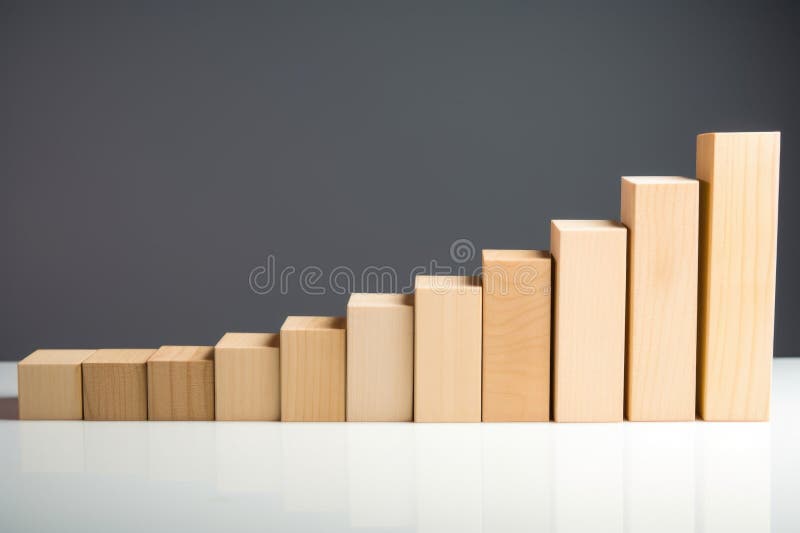 Wooden Blocks Arranged in Sequential Order To Represent a Timeline ...