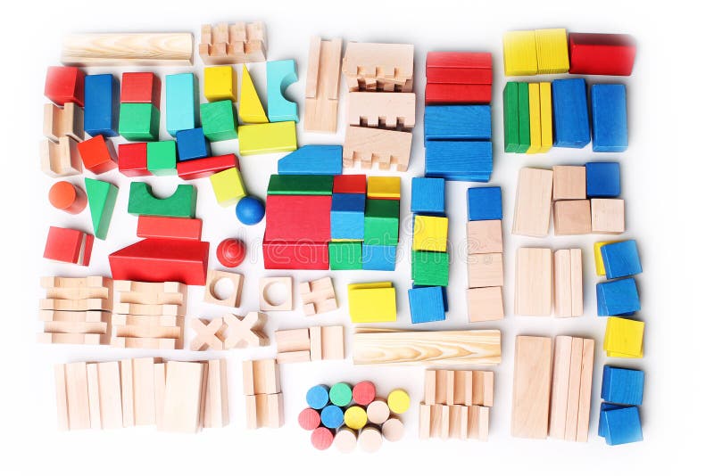 Wooden blocks for children stock photo. Image of bricks - 50393230