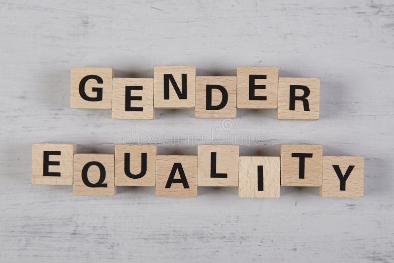 Wooden Blocks Building the Word Gender Equality Stock Image - Image of ...