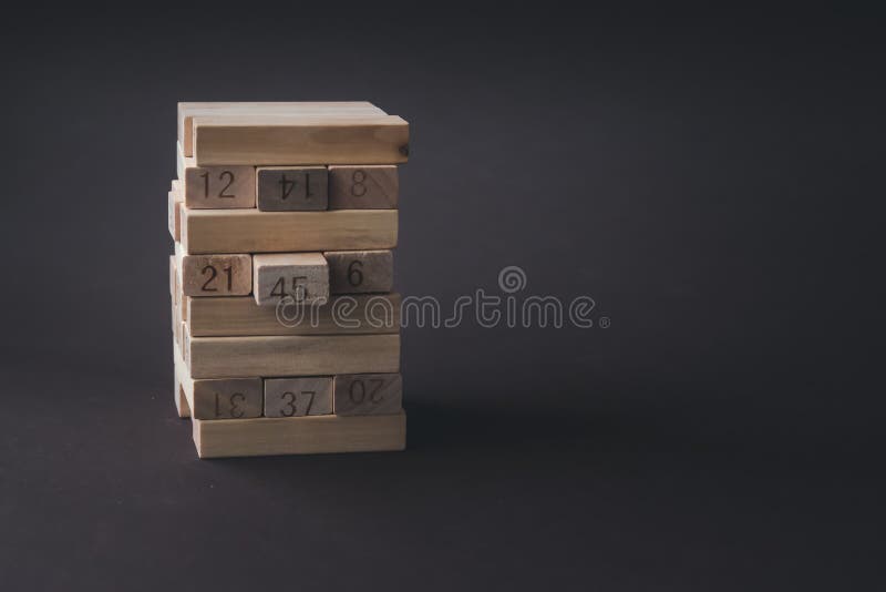 Wooden Blocks Folded into the Tower. Success, Growth, Win, Victory ...