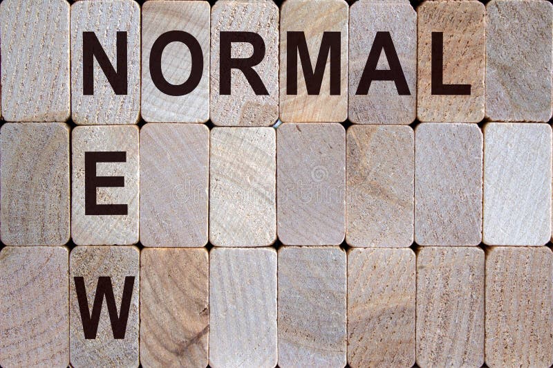 Wooden Blocks Form the Words `new Normal`. Beautiful Wooden Background ...