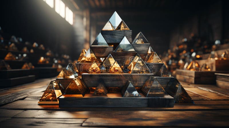 Wooden blocks pyramid stock image. Image of succeed - 291751121