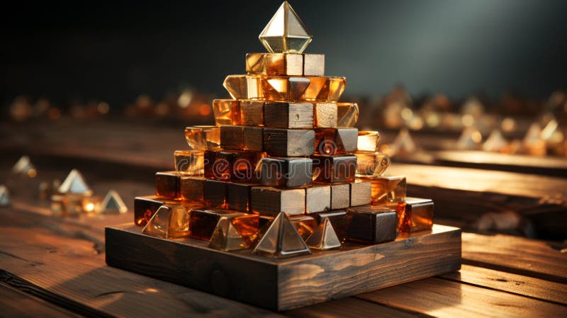 Wooden blocks pyramid stock photo. Image of child, stack - 291751128