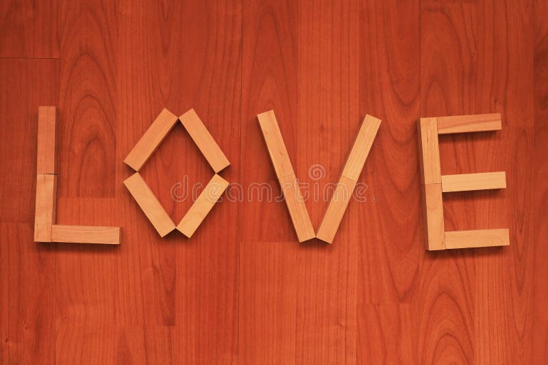 Wooden Blocks in Shape of Word Love Stock Image - Image of lover, font ...
