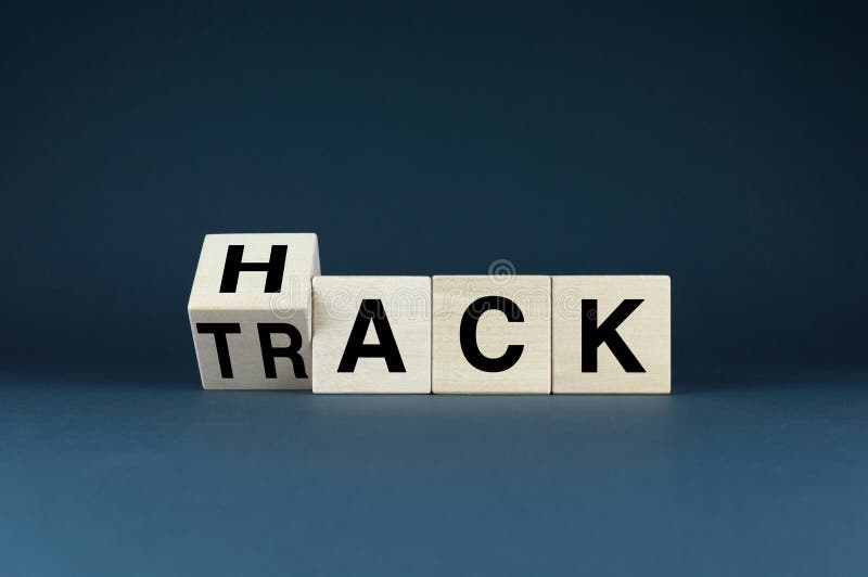 Wooden Blocks Spelling Hack - Track Stock Image - Image of threat ...