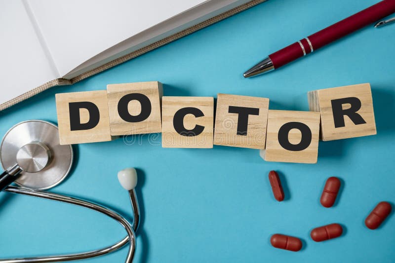 Wooden Blocks Spelling Out the Word Doctor Stock Image - Image of medic ...