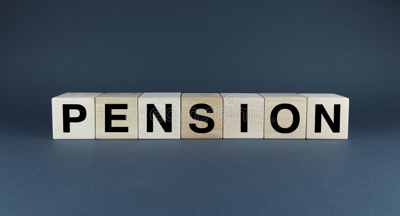 Wooden Blocks Spelling the Word Pension Stock Photo - Image of ...