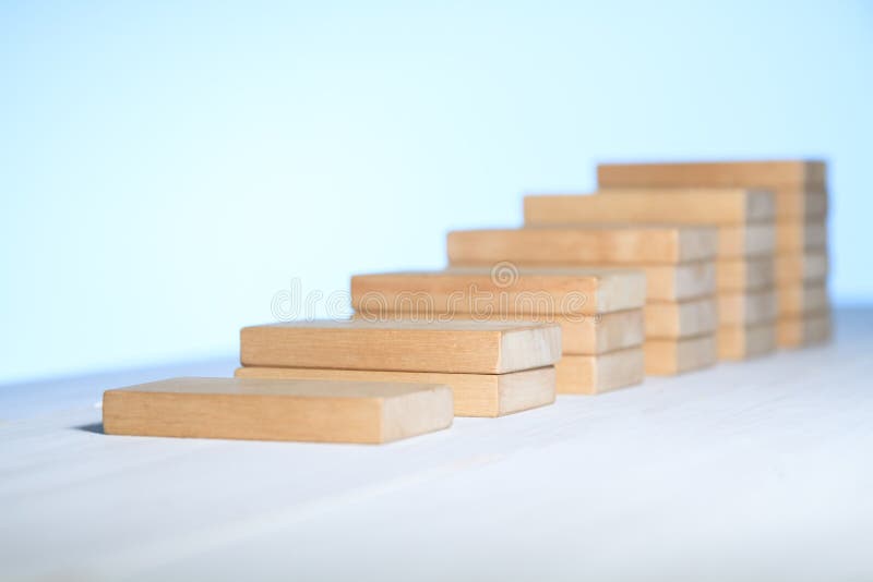 Wooden blocks on table stock image. Image of environment - 185404345