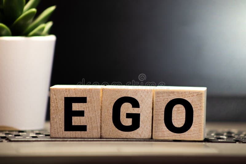Wooden Blocks Text Ego Yellow Background Stock Photos - Free & Royalty ...