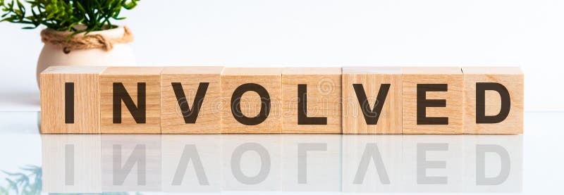 Text GET INVOLVED on the Envelope on the Keyboard Stock Photo - Image ...