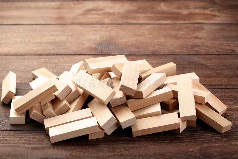 Wooden blocks tower game stock image. Image of heap - 109137203