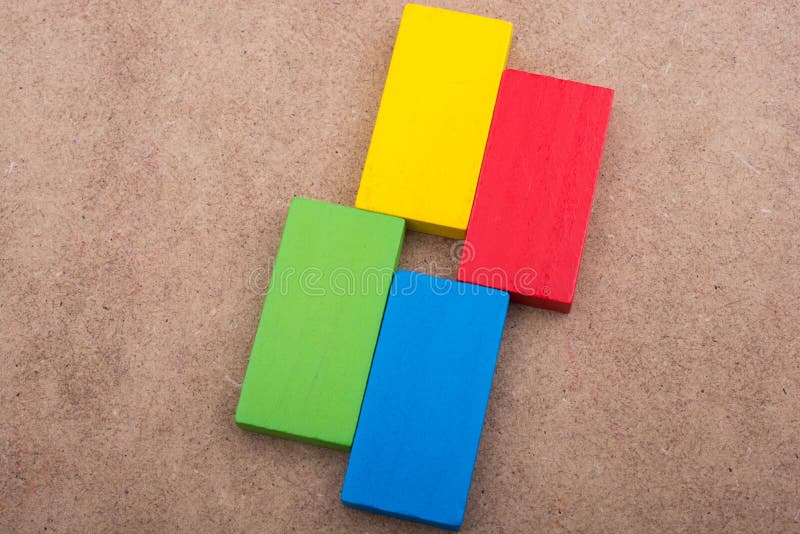 Wooden Blocks of Various Color Stock Image - Image of design, blocks ...