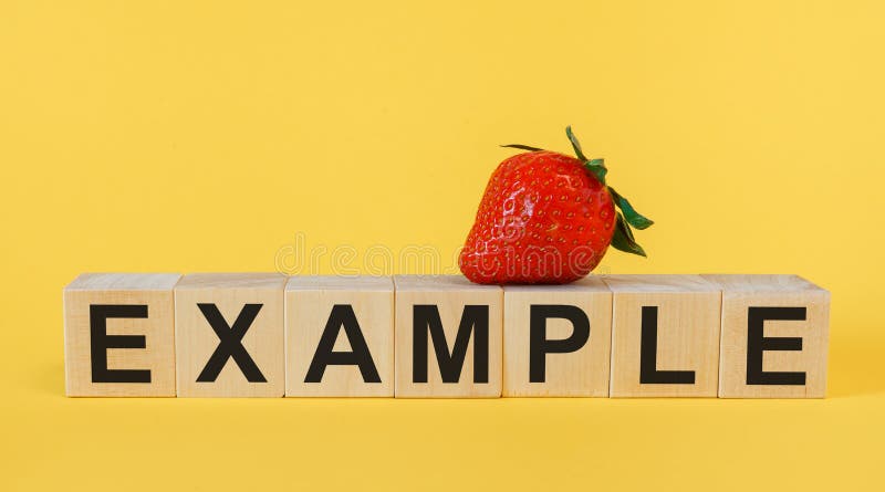 Wooden Blocks with the Word EXAMPLE Stock Photo - Image of ...