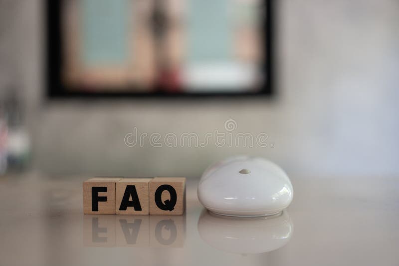Wooden Blocks with Word FAQ. FAQ Abbreviation, Frequently Asked ...