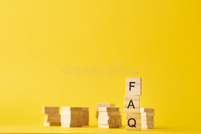 Wooden Blocks with Word FAQ on the Yellow Baclground. Frequently Asked ... Wooden Blocks with Word FAQ on the Yellow Baclground. Frequently Asked ...