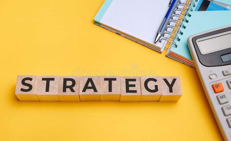 Wooden Blocks with the Word STRATEGY Stock Image - Image of model ...