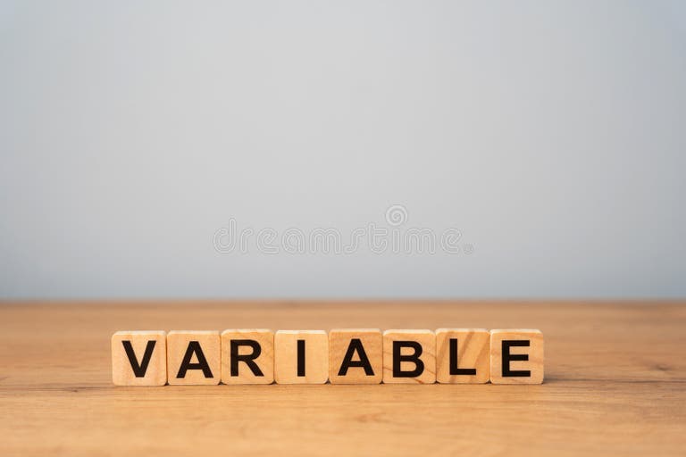 Wooden Blocks with the Word Variable. Stock Photo - Image of finance ...