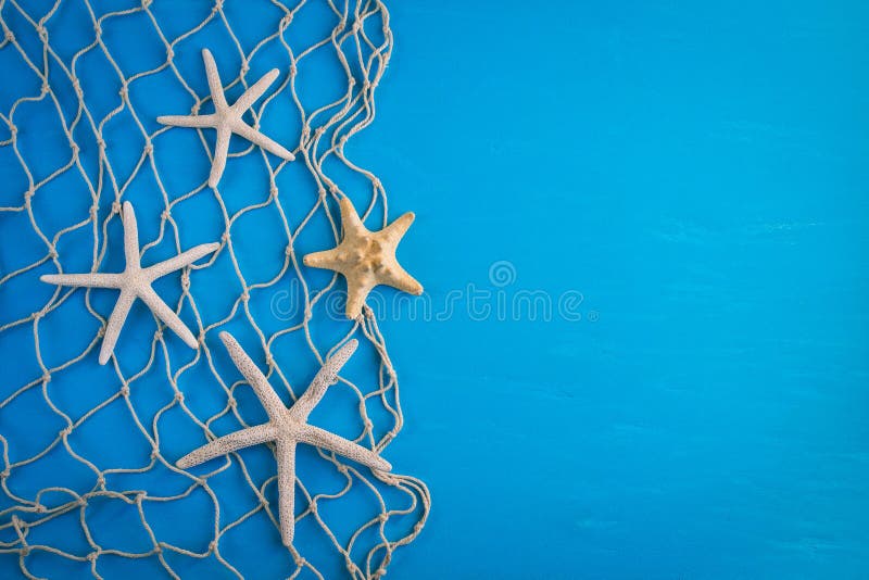 Wooden Blue Background in Marine Style Stock Image - Image of anchor ...