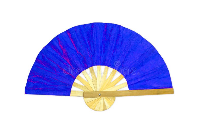 Wooden blue fan stock image. Image of asian, korean, design - 42568361