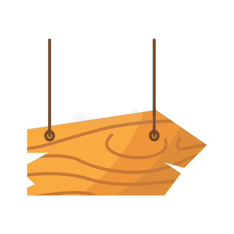 Wodden Sign Board Illustration. Cartoon Wooden Pointers. Wood Pointer ...