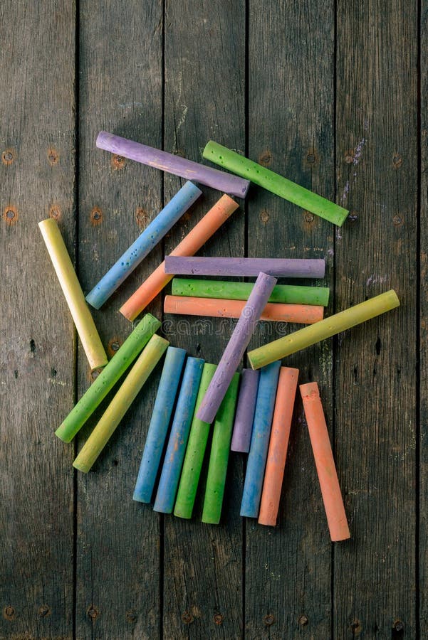 Wooden board and chalk stock photo. Image of colours - 70055318