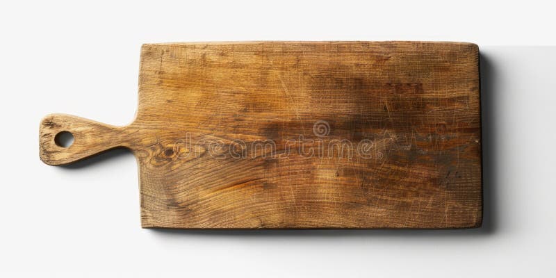 Wooden Board with a Handle on the End Stock Image - Image of wooden ...