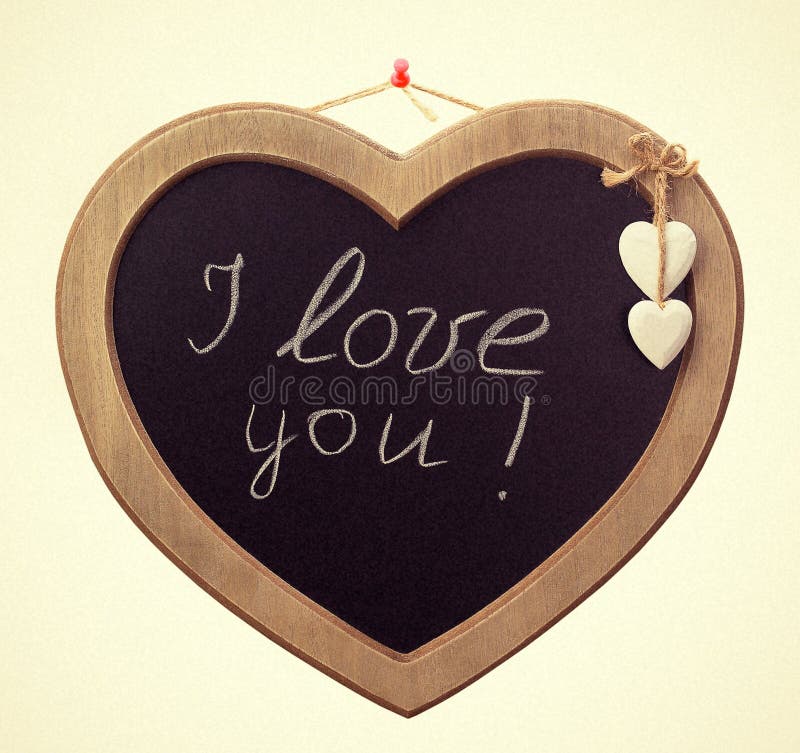 Wooden Board for Notes in the Form of the Heart Stock Illustration ...