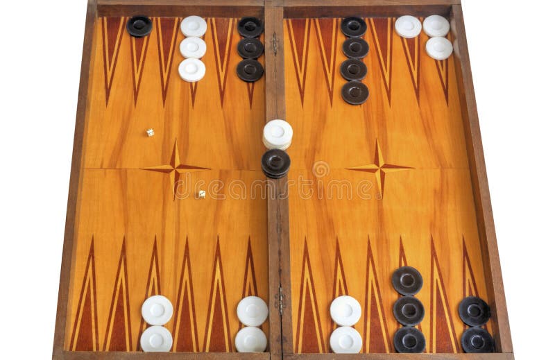Wooden Board for Playing Backgammon Game Stock Image - Image of ...