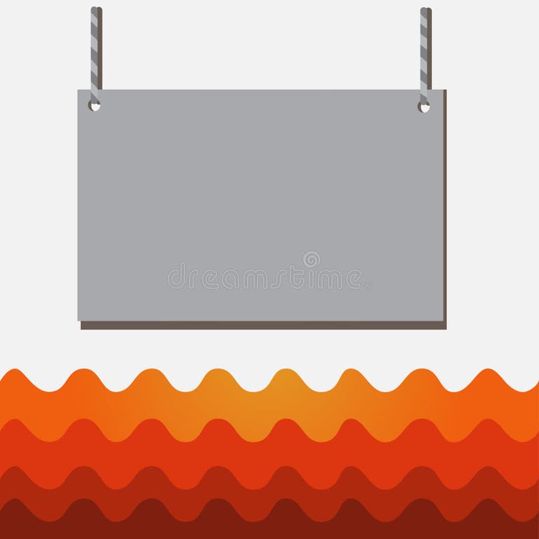 Wooden Board Sign, Rectangle Shape Empty Frame Fixed on Colorful ...