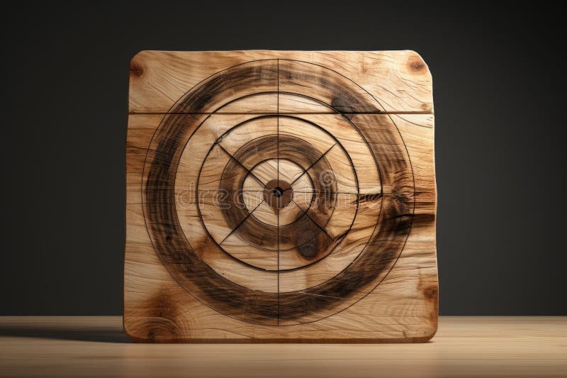 Wooden Board with a Target for Throwing an Axe and Playing Darts Stock ... Wooden Board with a Target for Throwing an Axe and Playing Darts Stock ...