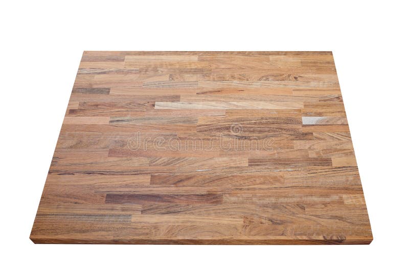 Wood Board View in Perspective Isolated on White with Clipping Path ...