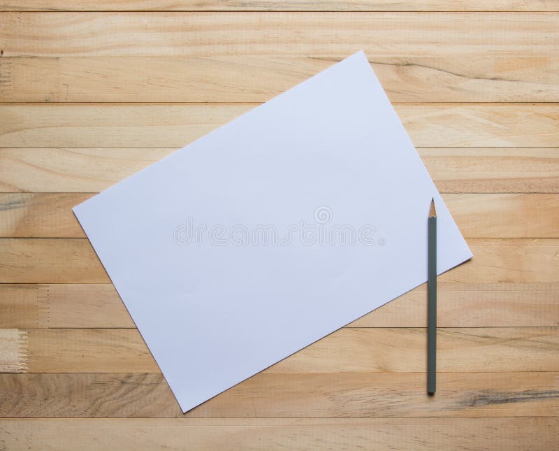 Wooden Boards and Blank Paper Stock Photo - Image of blank, macro: 74748194