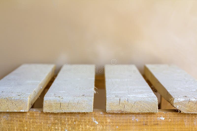 Wooden Boards Empty Table Top with Blurred Background. Stock Photo ...