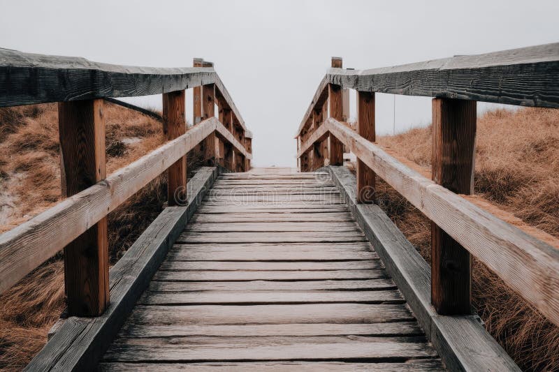 Beach Boardwalk Path stock illustration. Illustration of adventure ...
