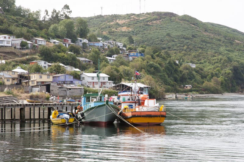 Wooden Boat - Ancud - Chile Stock Image - Image of chiloe, port: 90902645