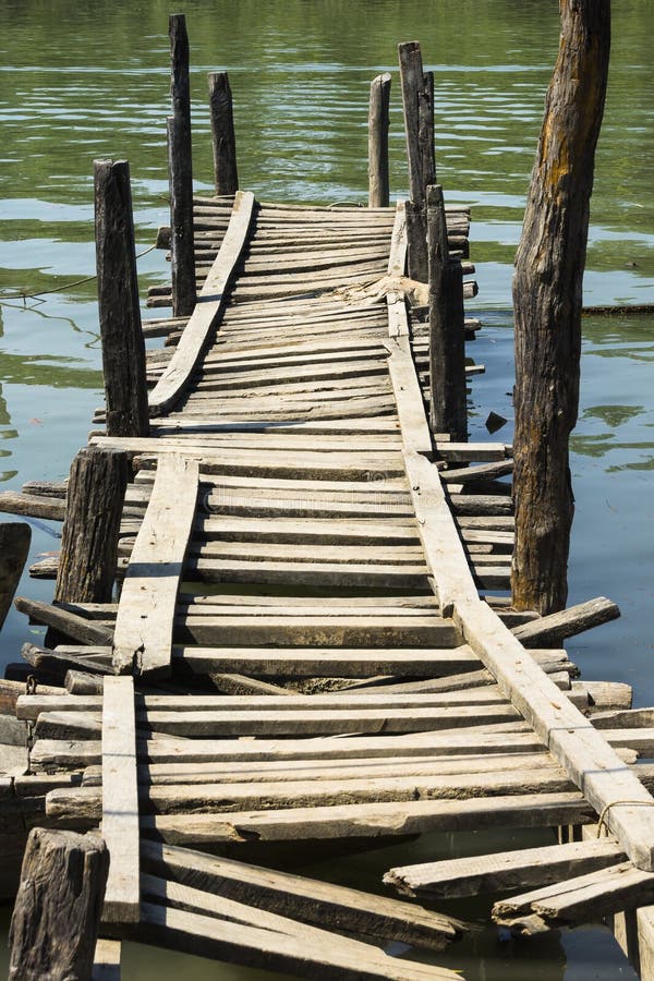 Wooden Boat Dock in Myanmar. Stock Photo - Image of local, waterfront ...