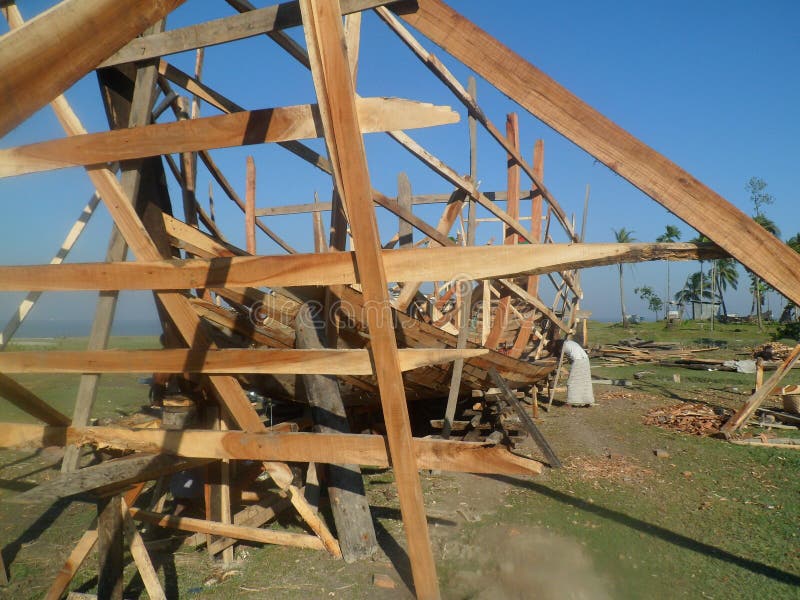 Wooden Trawler Building Process – Coastal Boat Manufacturing Stock ...