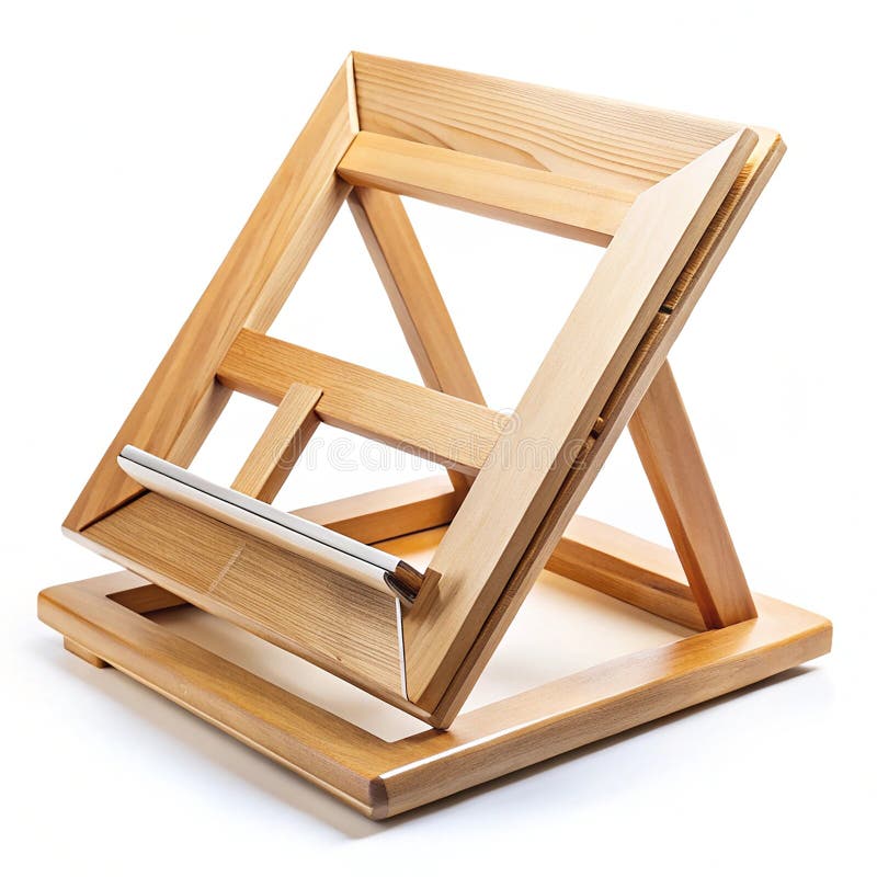 Wooden Book Stand with Adjustable Angles for Reading Comfort Stock ...