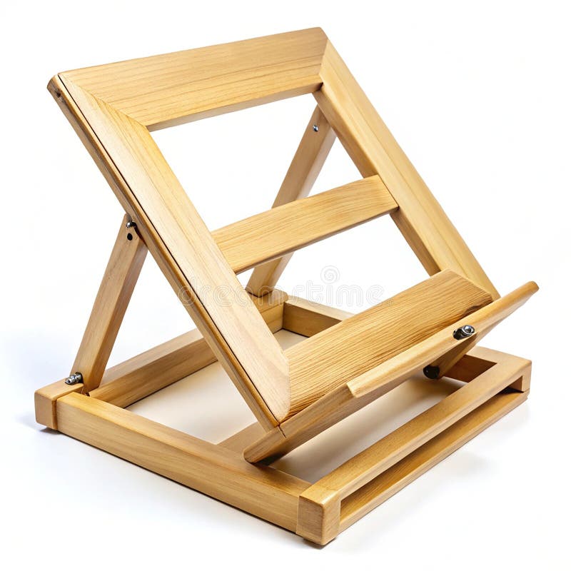 Wooden Book Stand with Adjustable Angles for Reading Comfort Stock ...