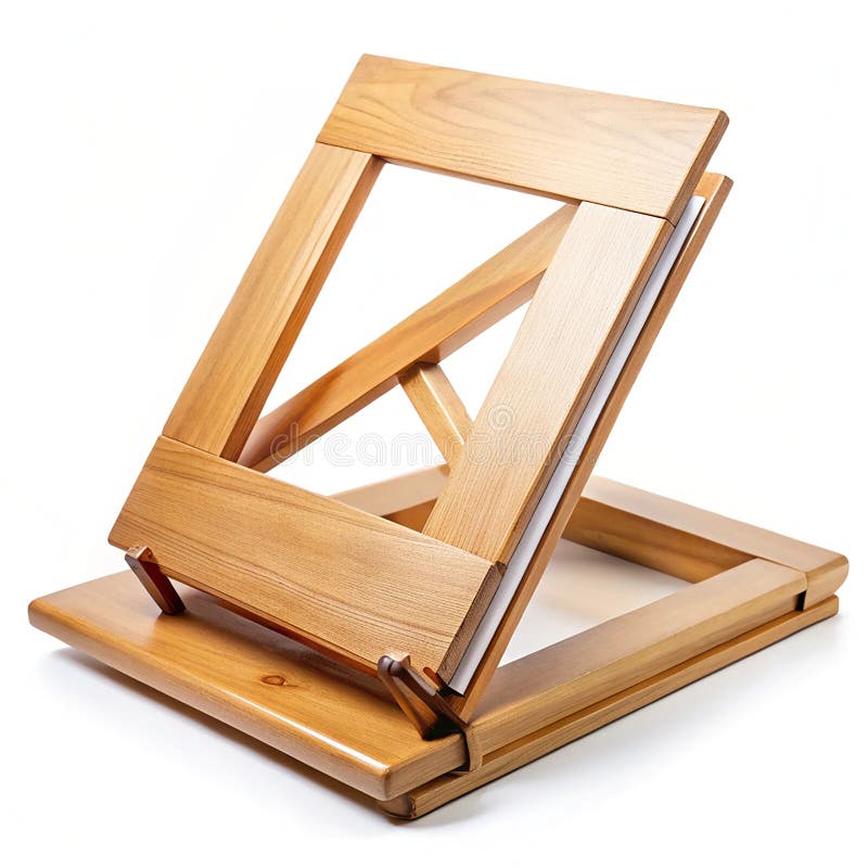 Wooden Book Stand with Adjustable Angles for Reading Comfort Stock ...