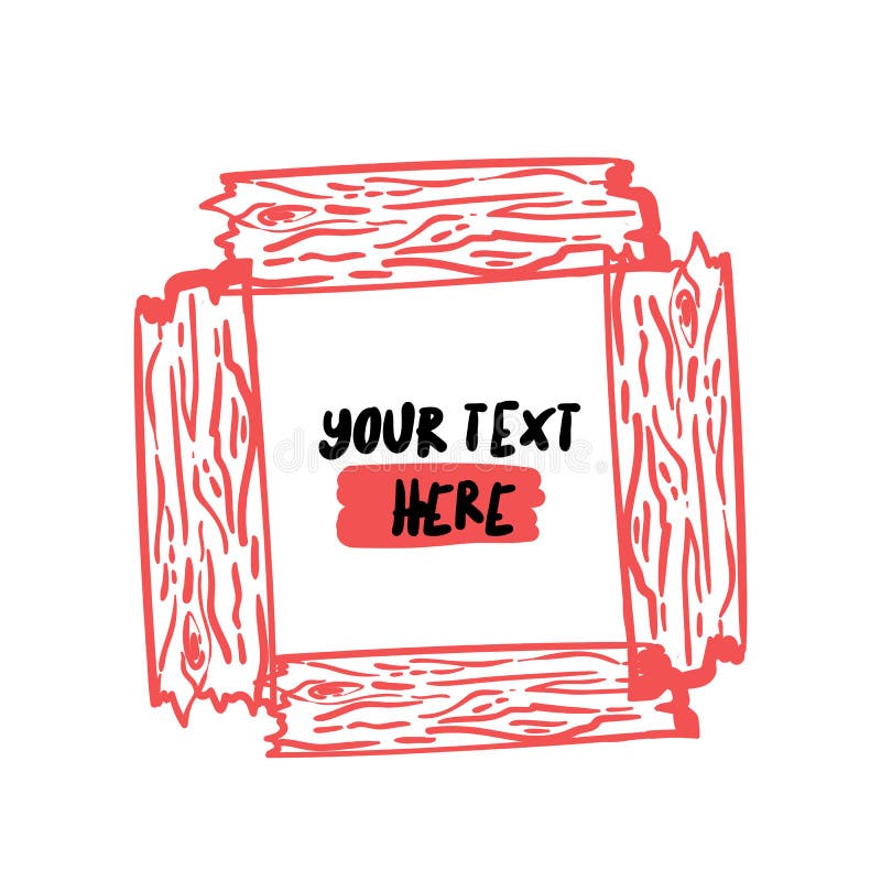 Template Rustic Wedding Invitations. Hand-drawn Flowers Stock Vector ...