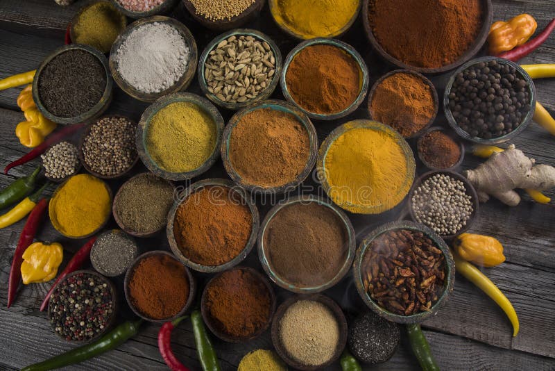 Wooden Bowl Spice and Smoke Stock Image - Image of nature, peppercorn ...