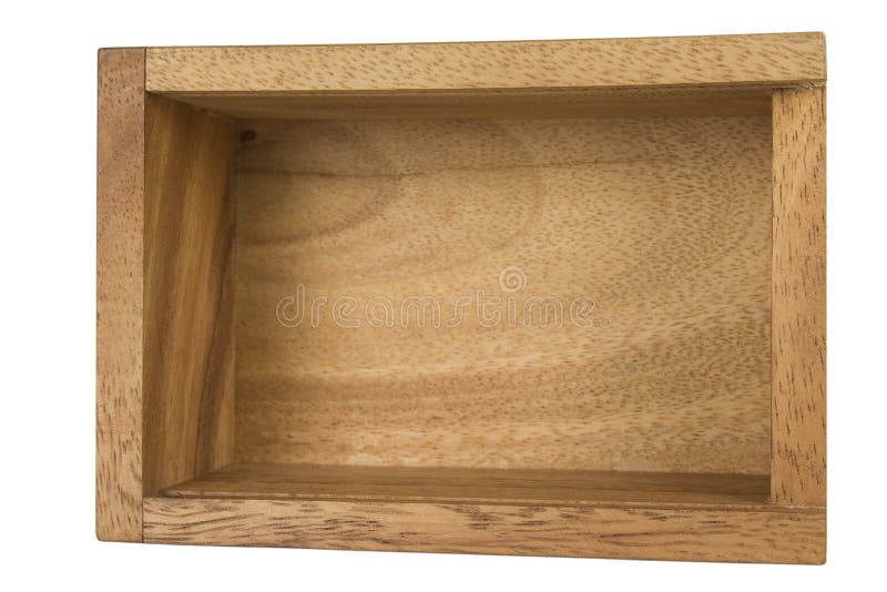 Wood box with the open lid stock image. Image of inside - 15856567