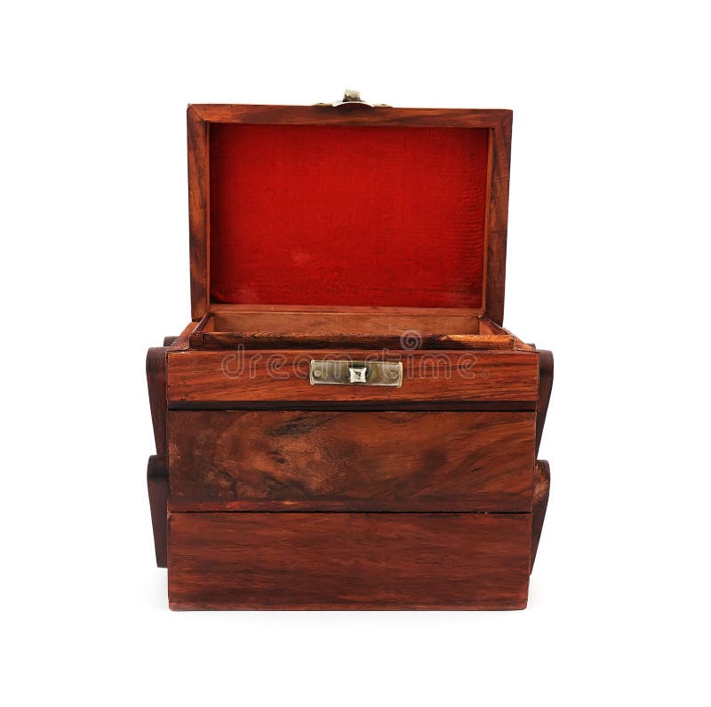 Locked wooden box stock photo. Image of wrench, security - 13715132