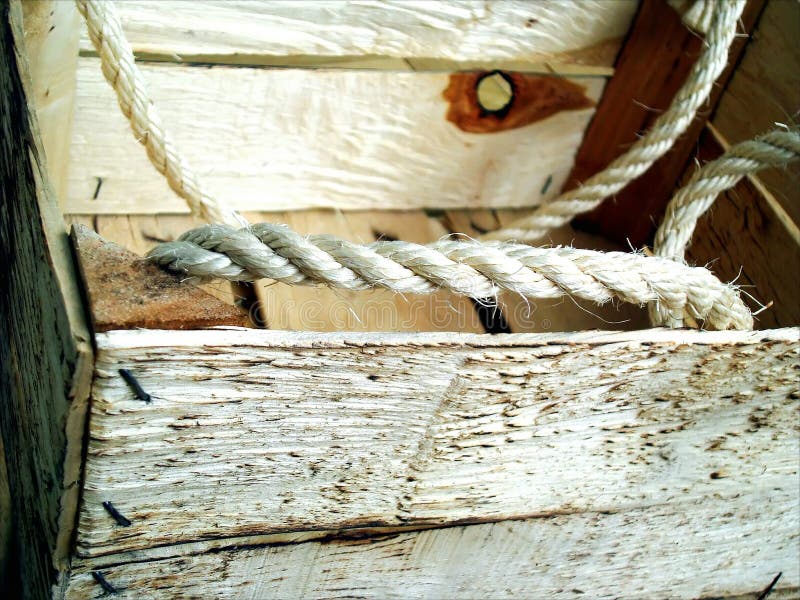Wooden Box With Rope Handle Stock Photo - Image of gift, boxed: 54192002