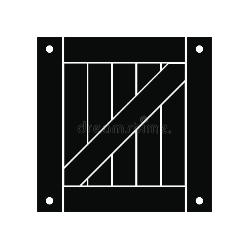 Wood Pallet Icon Black Simple Stock Illustrations – 100 Wood Pallet ...
