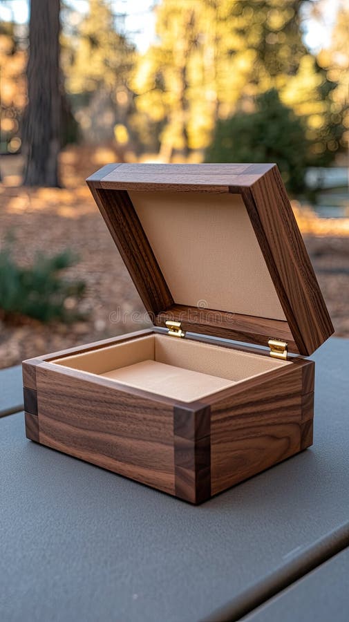 Wooden Box Featuring Cherry and White Oak with Leather Accents, Ideal ...